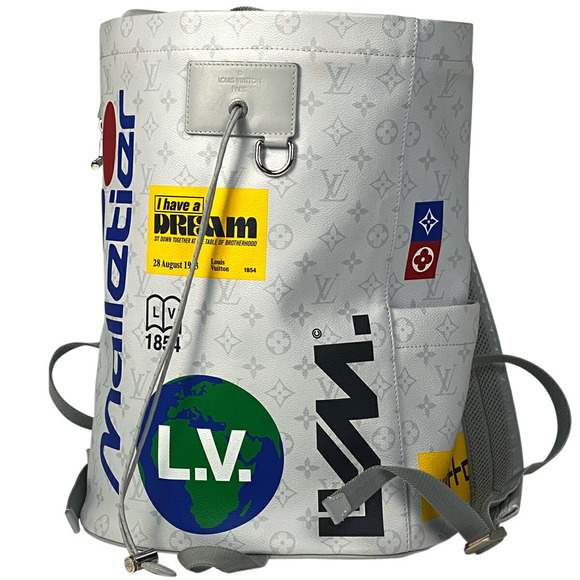 Louis Vuitton | Bags | Louis Vuitton Chalk Backpack Monogram White ...